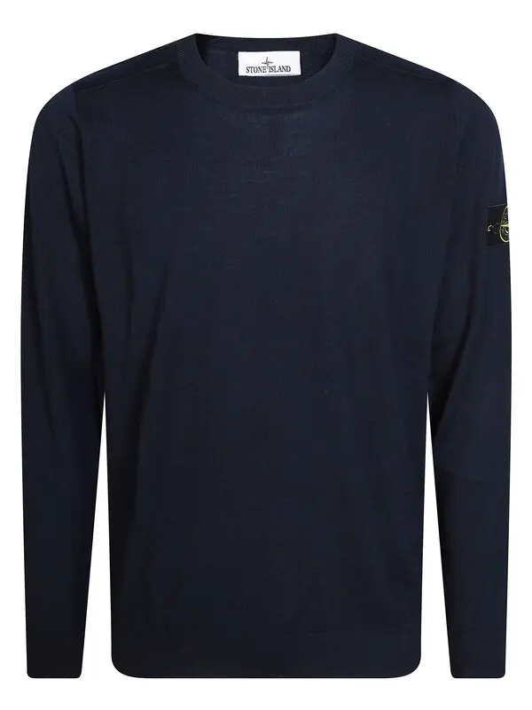 Stone Island Gc Crewneck Sweater - Blu