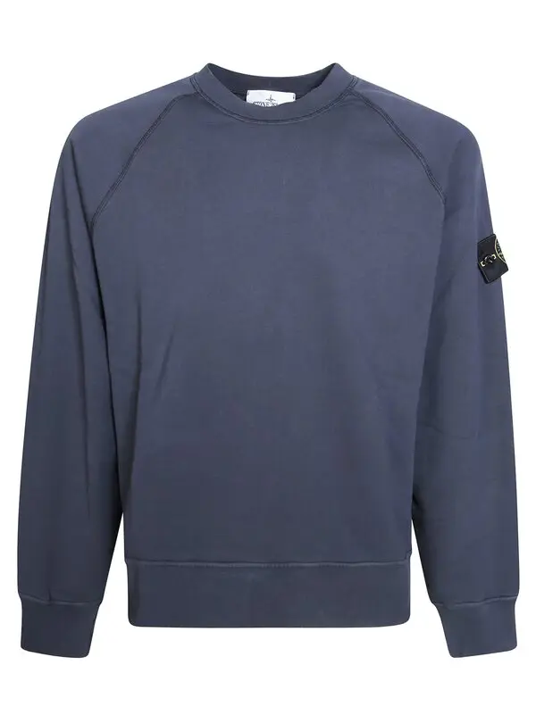 Stone Island Stone Washed Effect Crewneck Sweatshirt