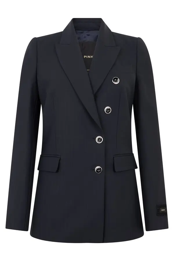 Pinko Striped Jacket With Decorative Buttons