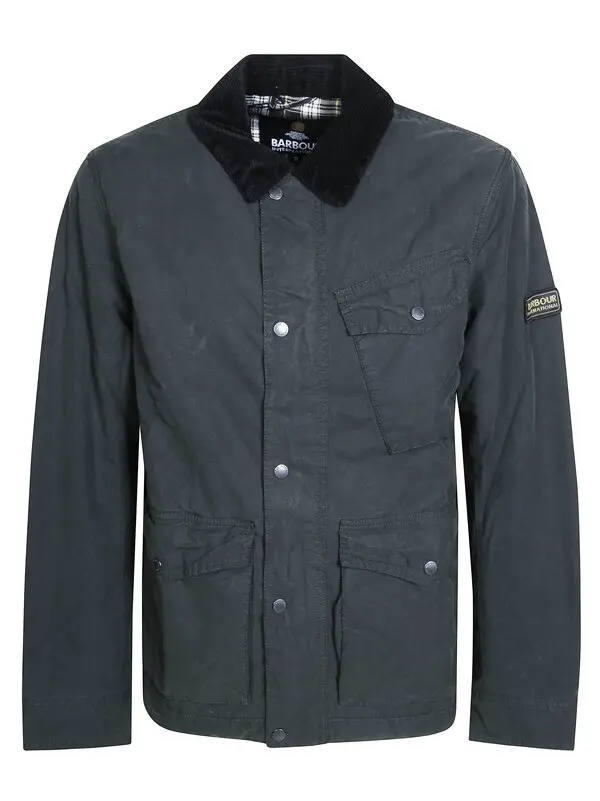 BARBOUR INTERNATIONAL Winter Drifter Washed Wax Jacket For