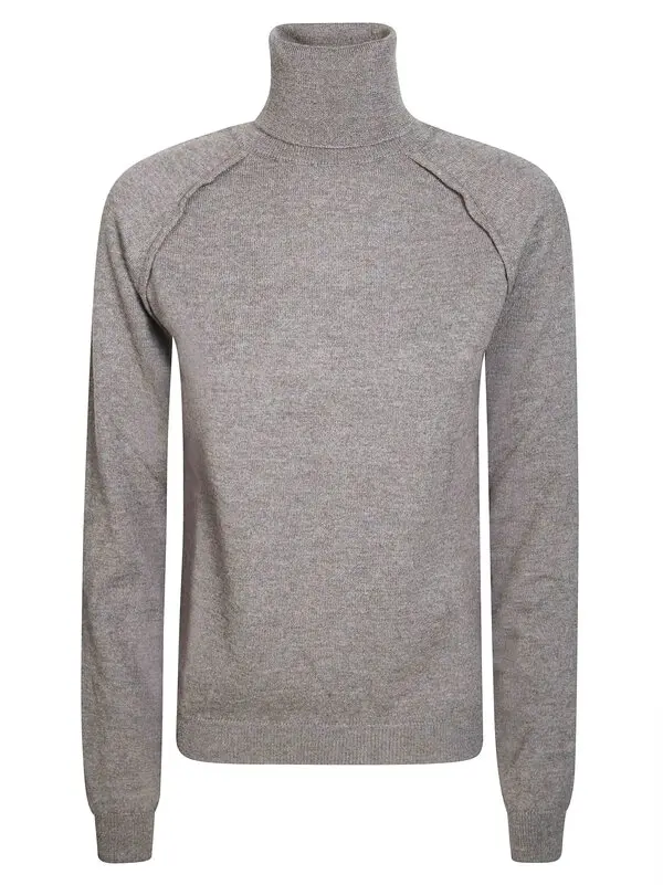 DONDUP Slim-fit Polo-neck Wool Sweater