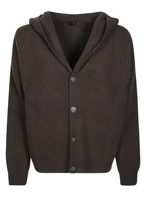 DONDUP Shawl Collar Cardigan - Marrone