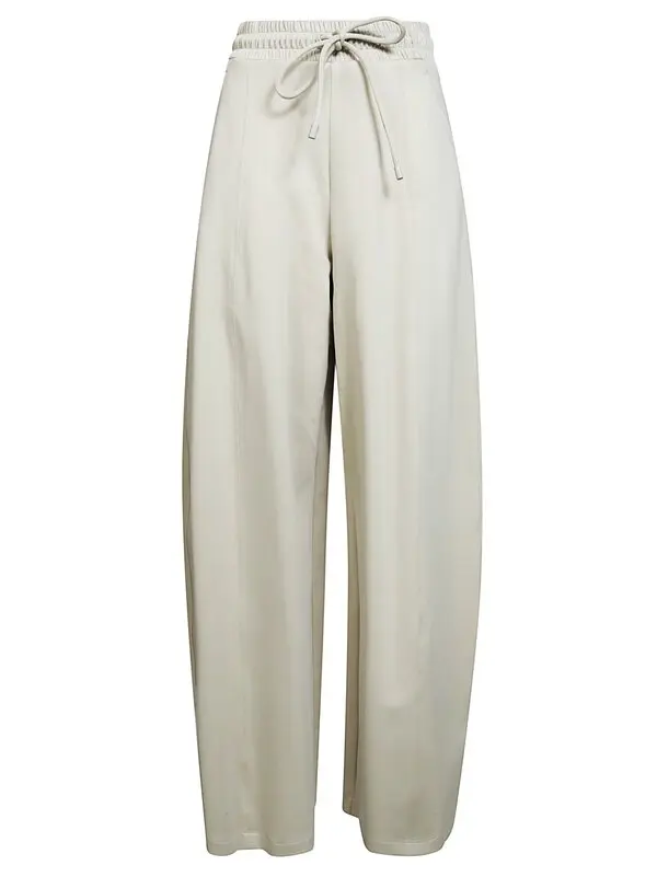 Max Mara Mxmolmo Wide-leg Trousers With T-shirt Back Detail