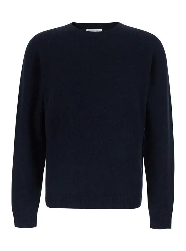 ROBERTO COLLINA Crew Neck Wool-blend Sweater - Blu