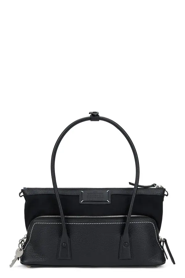 MAISON MARGIELA Leather Shoulder Handbag With Logo