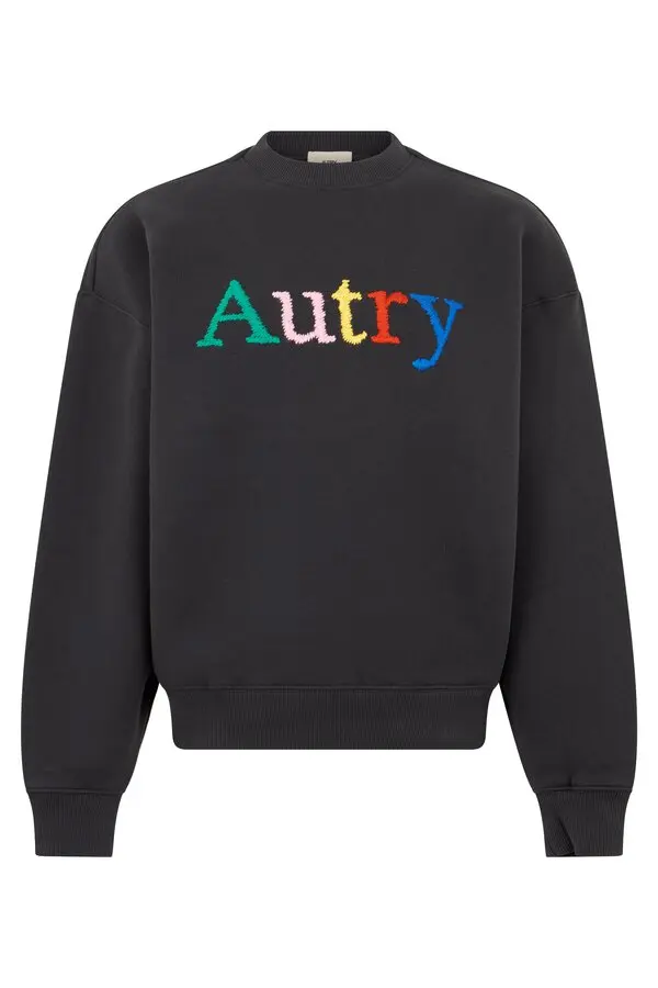 AUTRY Crewneck Sweatshirt With Embroidered Logo