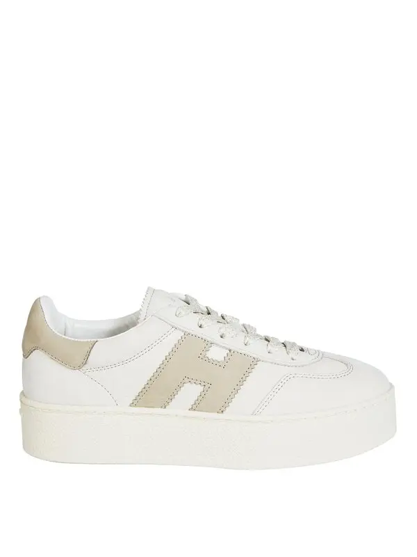 Hogan Lace-up Sneakers - Beige
