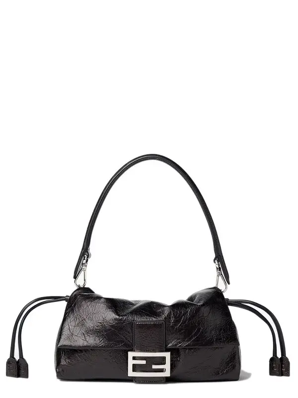 Fendi Mini Leather Shoulder Bag - Nero