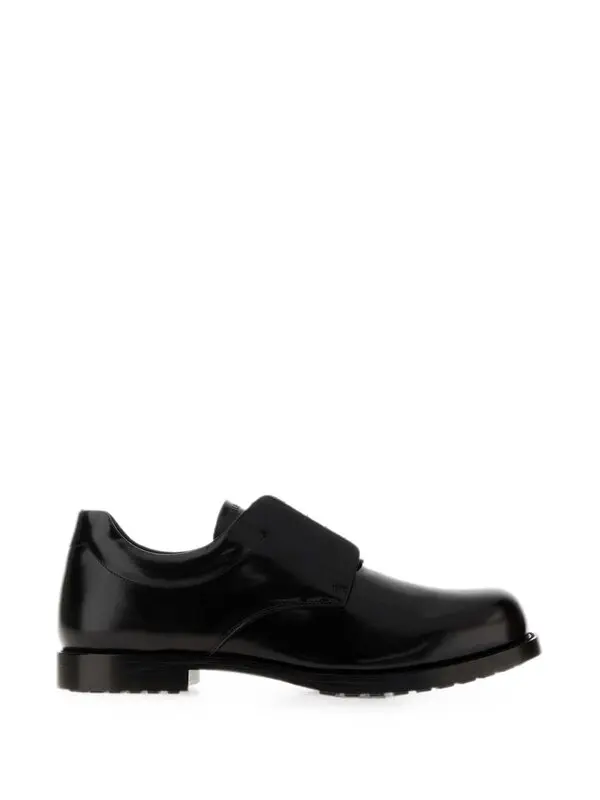 Balenciaga Leather Derby Dress Shoes - Black