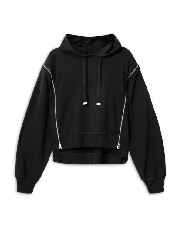 ALLSAINTS Ciara Cropped Hoodie - Black