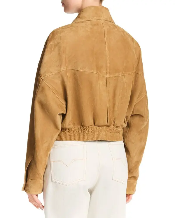 Versace Suede Cropped Jacket