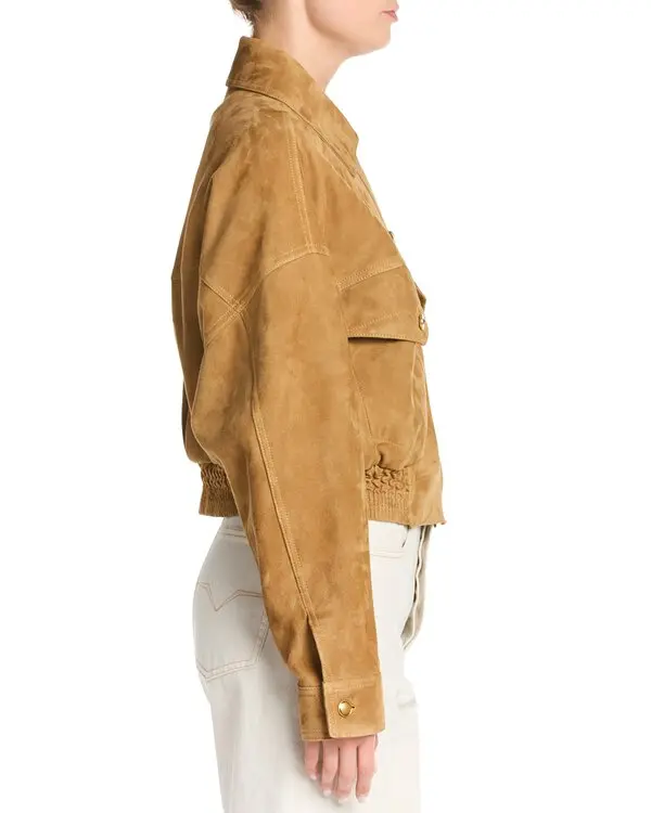 Versace Suede Cropped Jacket