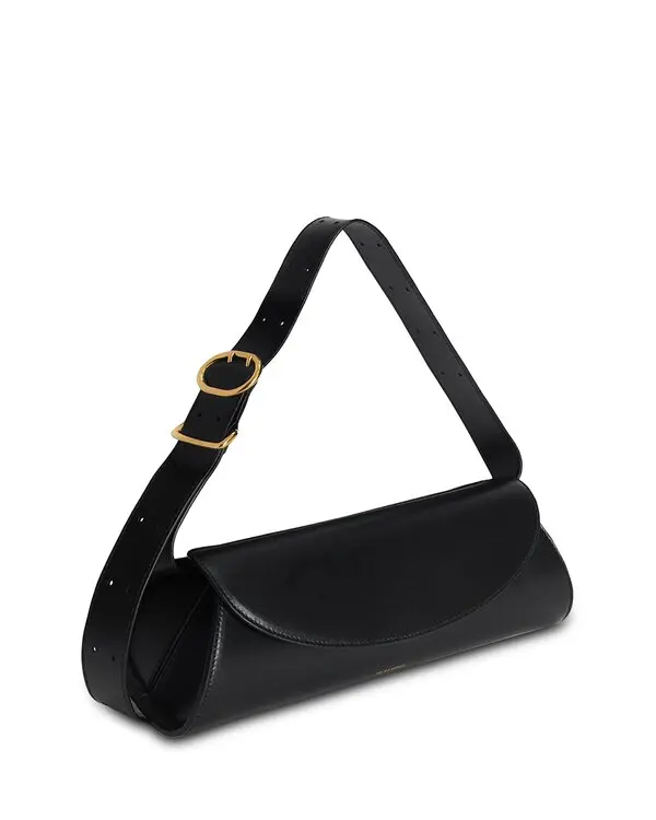 JIL SANDER Cannolo Small Leather Handbag - Black