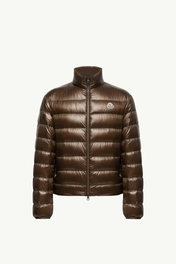 Moncler Sergesta Packable Short Down Jacket - Brown