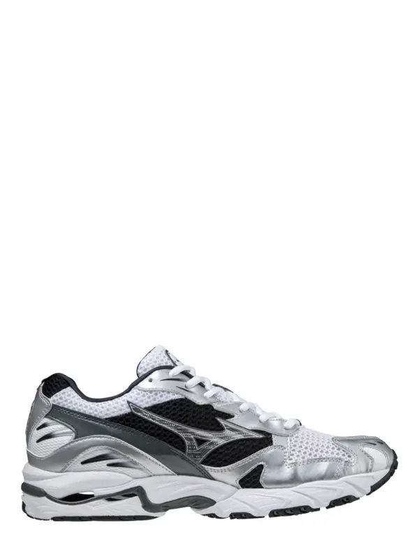 Mizuno Panelled Lace-up Trainers - Grey