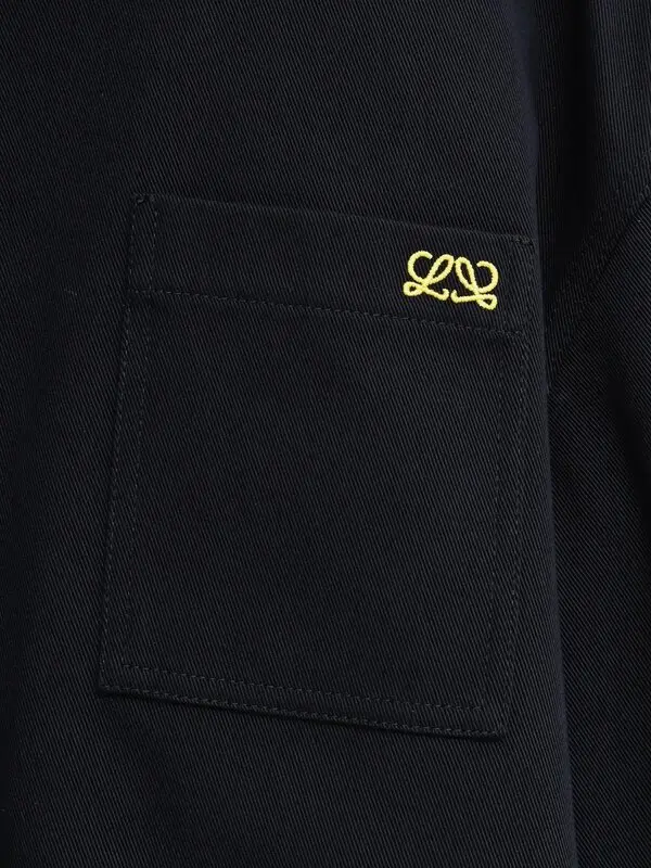Loewe Zip-up Logo Embroidered Jacket