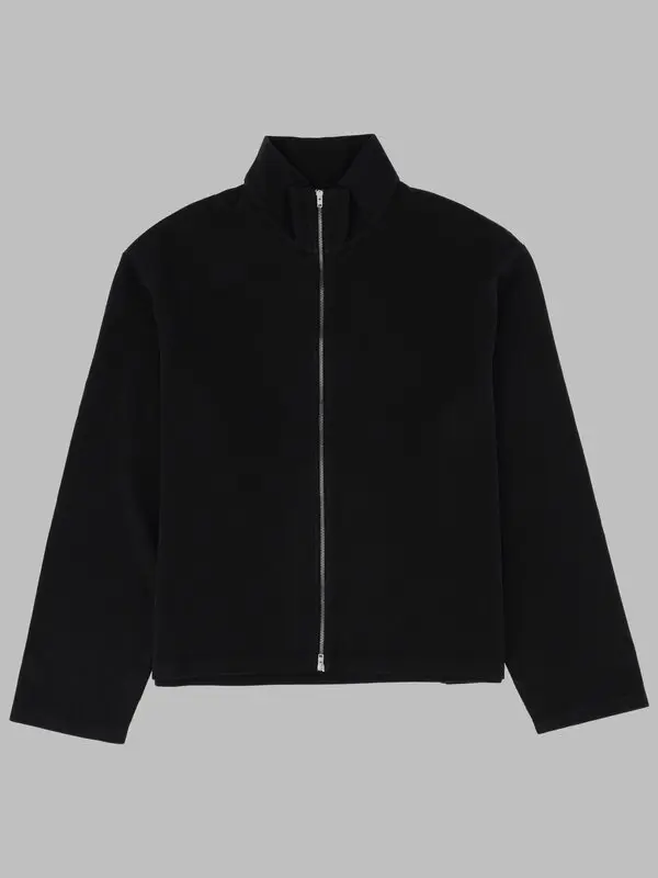 Our Legacy Felpa "shrunken" Con Zip - Black