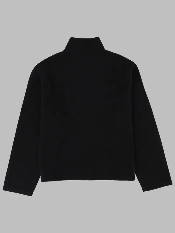 Our Legacy Felpa "shrunken" Con Zip - Black