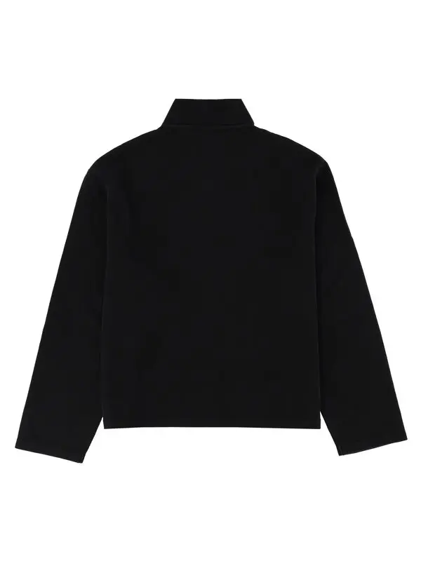 Our Legacy Felpa "shrunken" Con Zip - Black