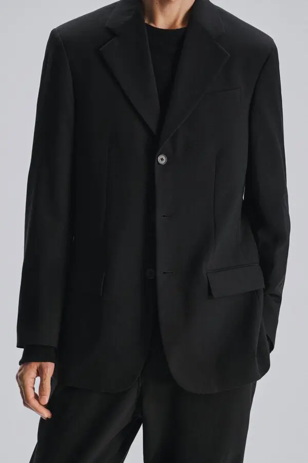 THE ROW Wren Pinstriped Wool Single-breasted Jacket