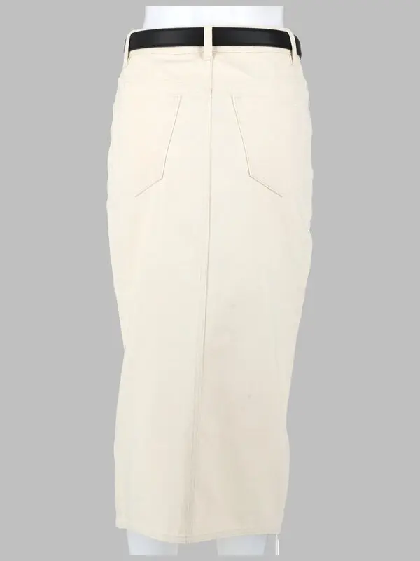 SELF-PORTRAIT Midi Skirt With Button Details