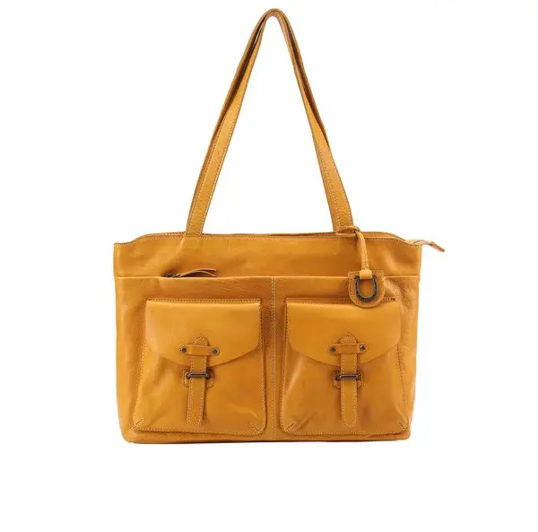 LLOYD BAKER Violetta Washed Leather Shopper Bag