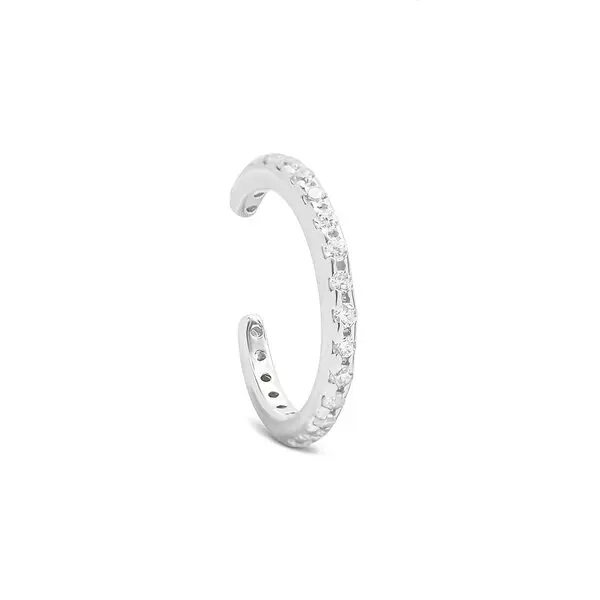 ESTERAH Pavé Ear Cuff - Silver