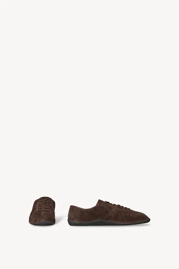 THE ROW Clement Sneakers - Medium Brown