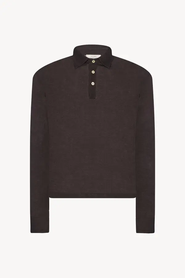 THE ROW Reyes Top - Dark Brown