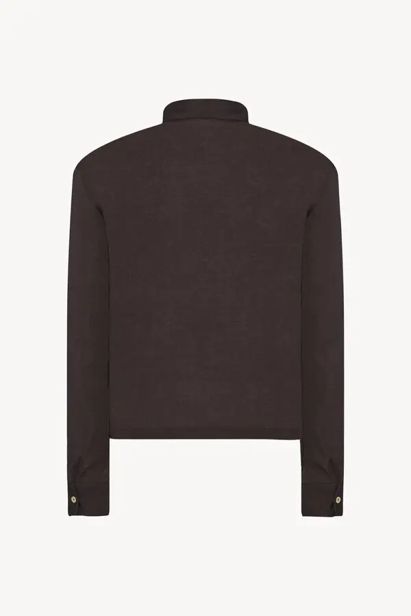 THE ROW Reyes Top - Dark Brown