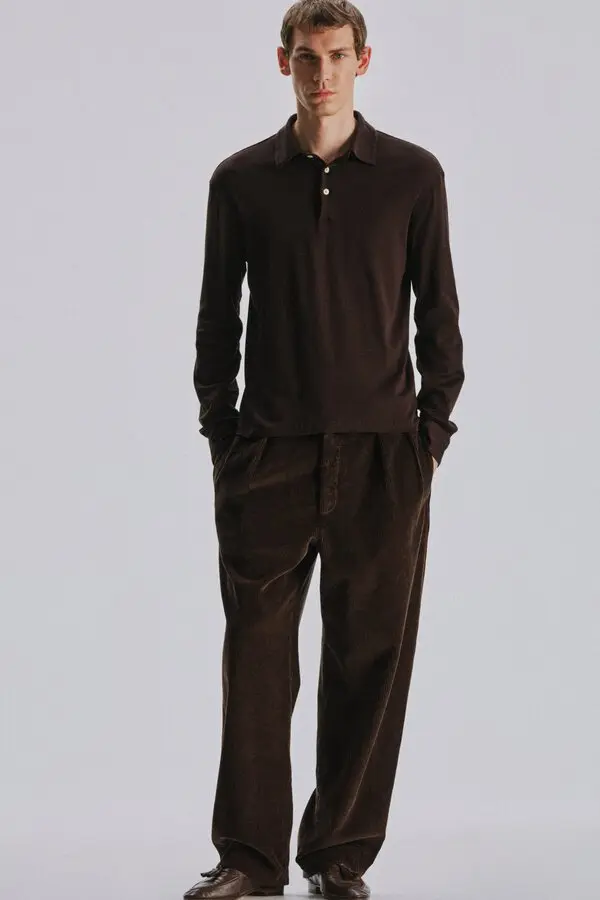 THE ROW Reyes Top - Dark Brown