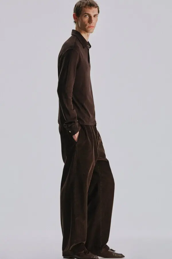 THE ROW Reyes Top - Dark Brown