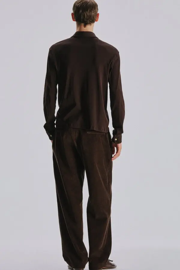 THE ROW Reyes Top - Dark Brown