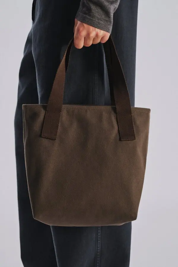 THE ROW Small N/s Brian Tote Bag - Dark Brown