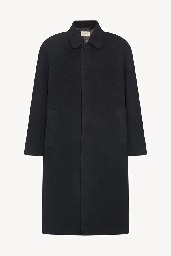 THE ROW Perlin Coat - Dark Charcoal