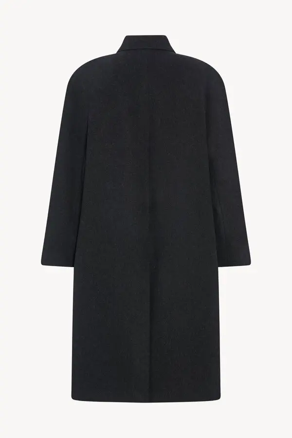 THE ROW Perlin Coat - Dark Charcoal