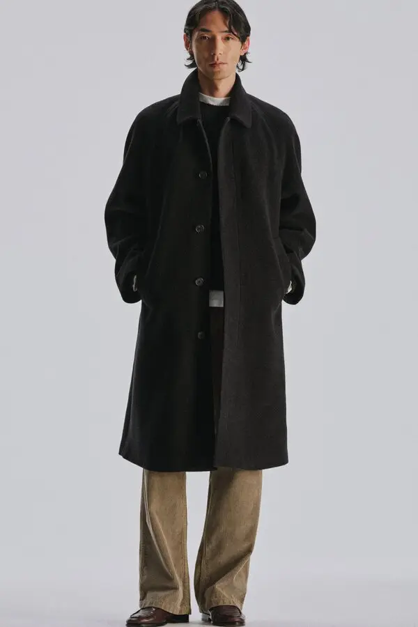 THE ROW Perlin Coat - Dark Charcoal