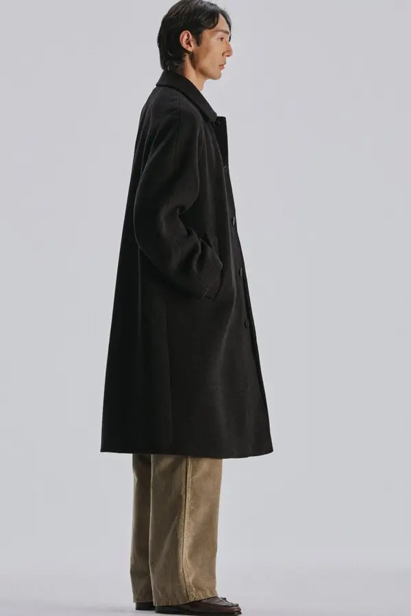 THE ROW Perlin Coat - Dark Charcoal