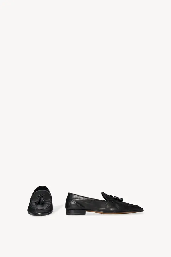 THE ROW Caden Loafer - Black