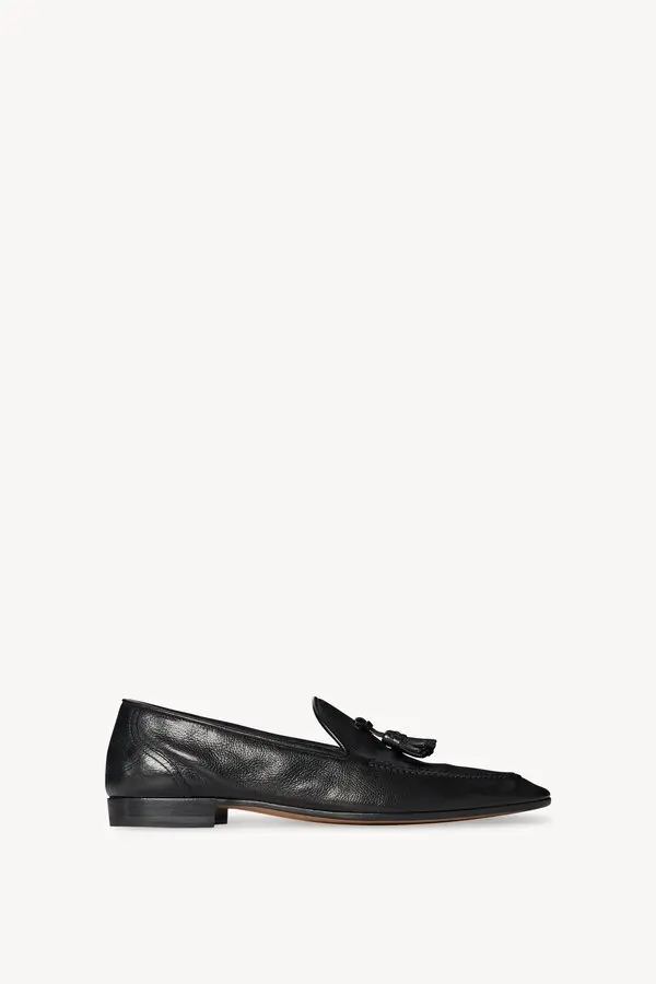THE ROW Caden Loafer - Black