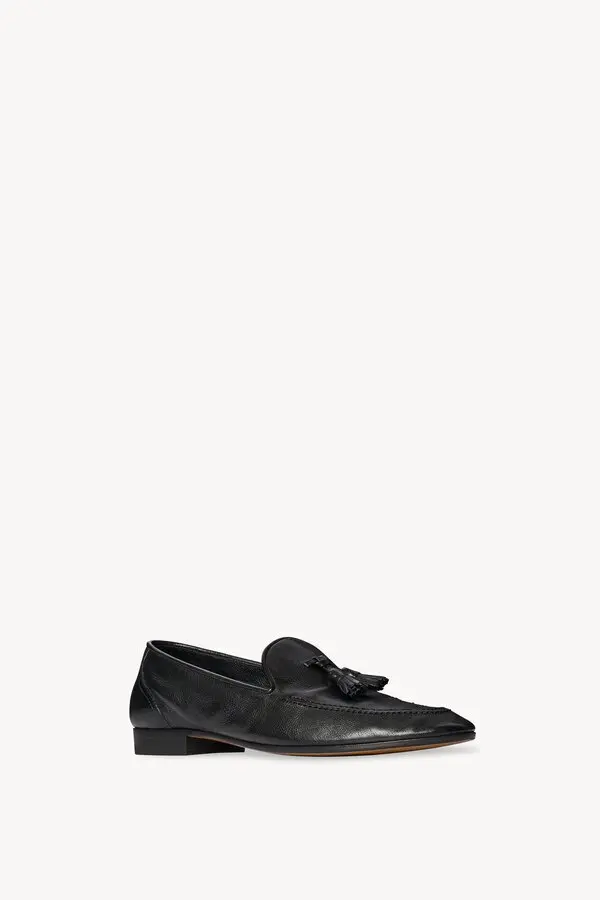 THE ROW Caden Loafer - Black