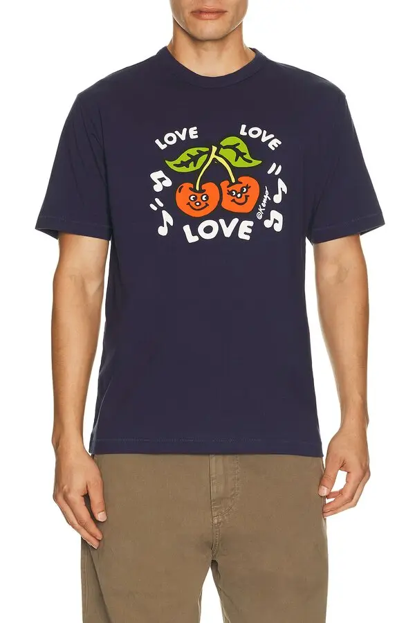 Kenzo Loves Classic T-shirt In Blue - Blue Black