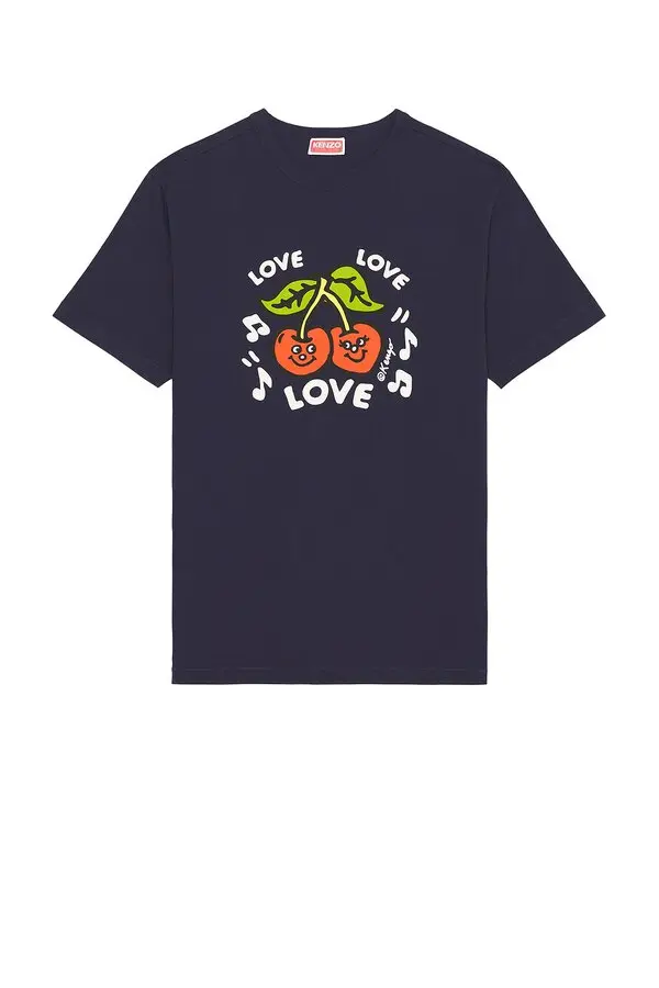 Kenzo Loves Classic T-shirt In Blue