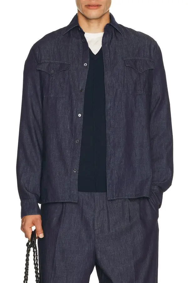 JIL SANDER Shirt In Denim-dark