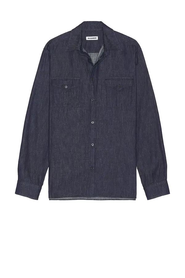 JIL SANDER Shirt In Denim-dark