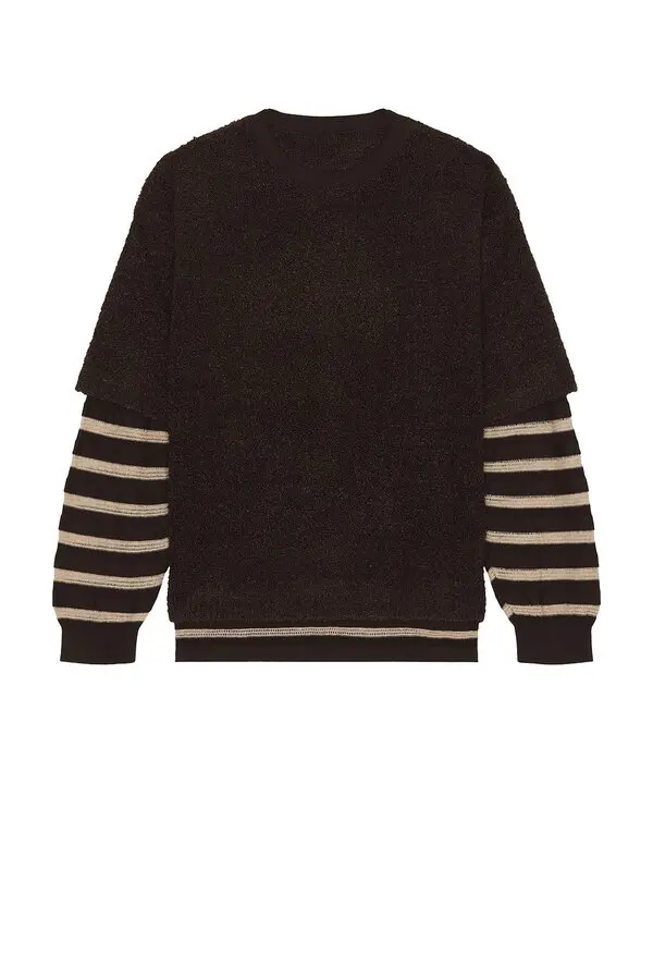 ISA BOULDER Repeat Stripe Layered Top
