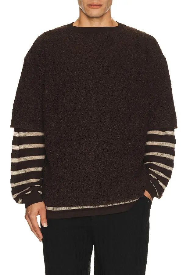 ISA BOULDER Repeat Stripe Layered Top