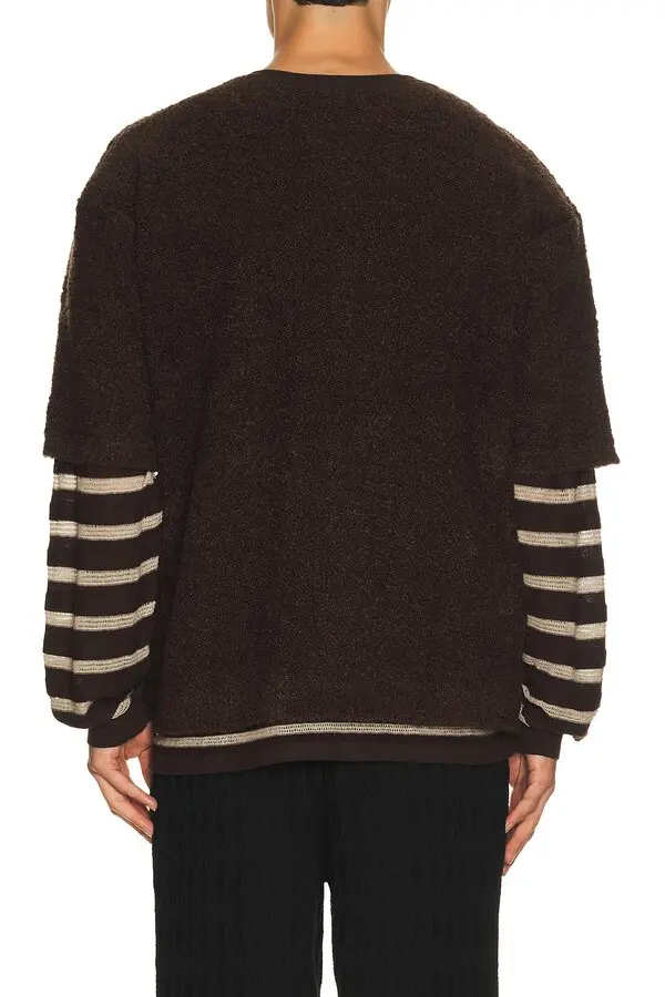 ISA BOULDER Repeat Stripe Layered Top