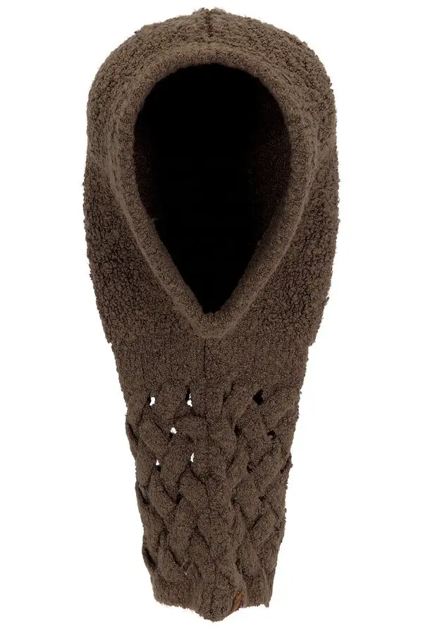 ISA BOULDER Cableweave Balaclava - Soil