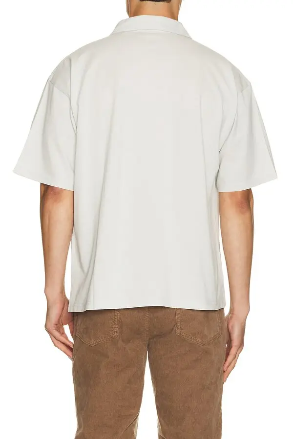 FRAME Half Zip Pique Polo